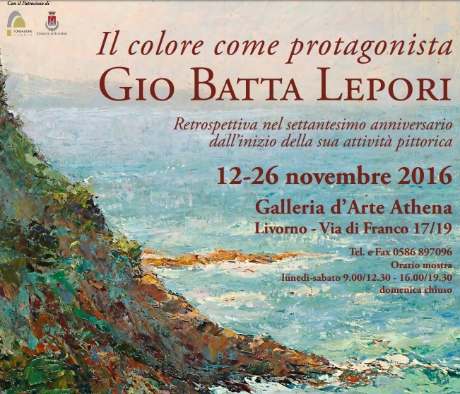 "Il colore come protagonista", via alla mostra di Gio Batta Lepori ...