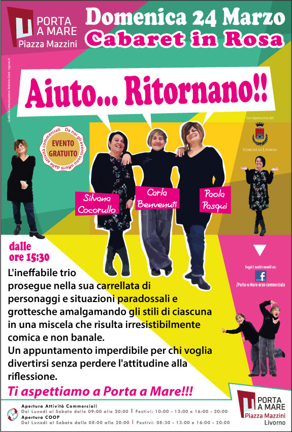 Torna il cabaret in rosa a Porta a Mare - QuiLivorno.it