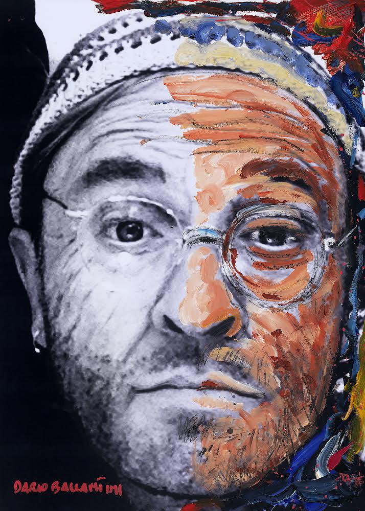 Un'opera di Ballantini all'interno della mostra su Lucio Dalla ...