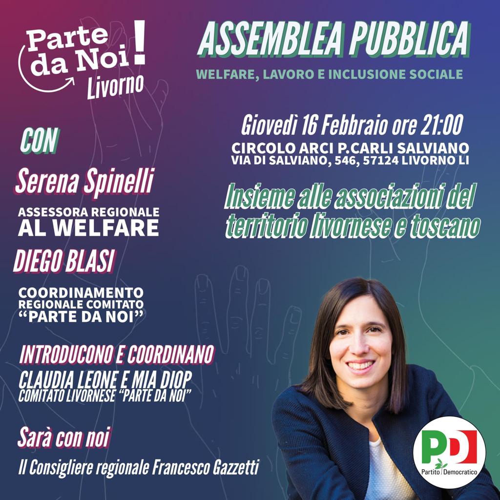 "Parte da noi", assemblea pubblica al Circolo Carli Salviano - QuiLivorno.it