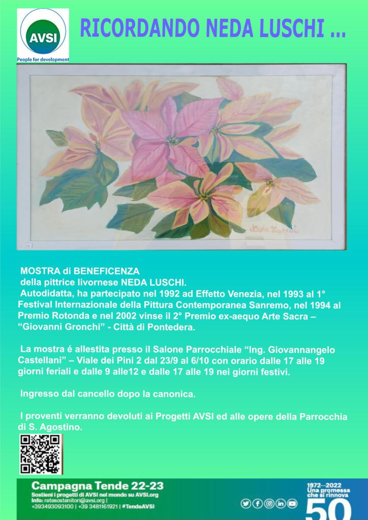Mostra di beneficenza delle opere della pittrice Neda Luschi ...