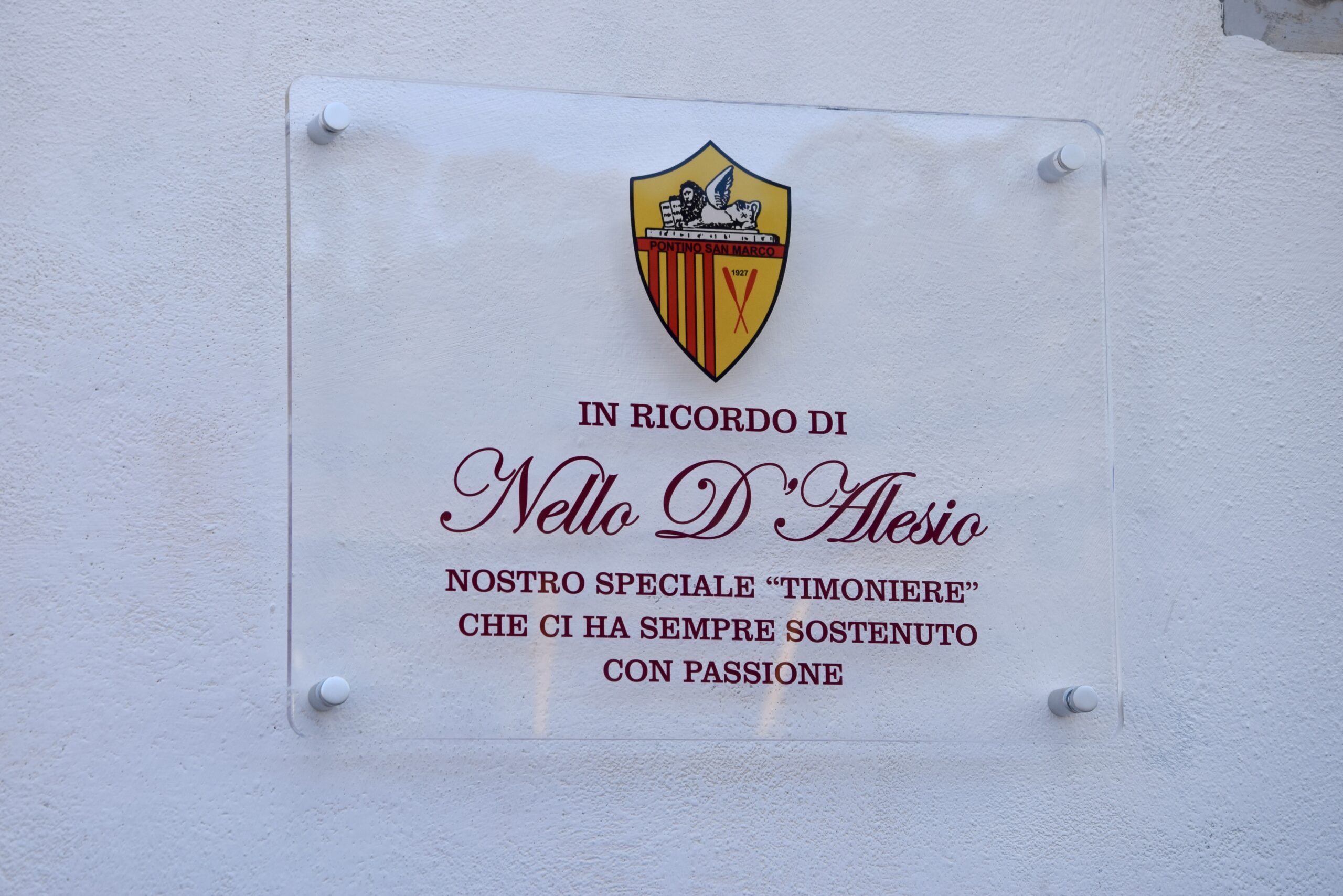 Intitolata a Nello D'Alesio la cantina della sezione nautica Pontino ...