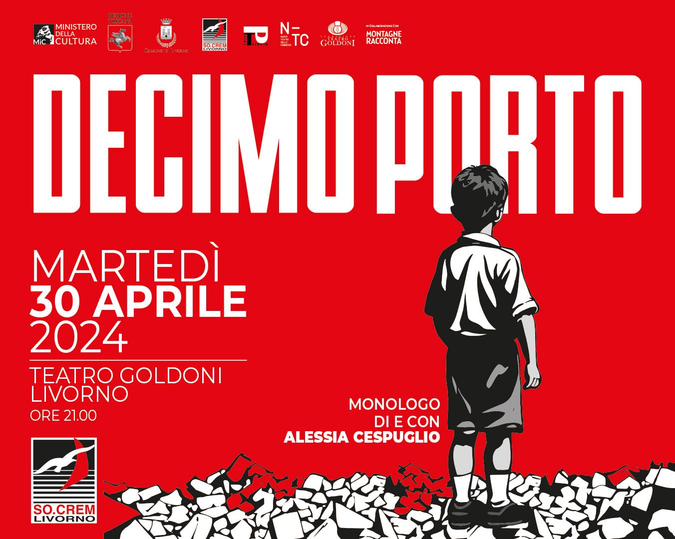 Decimo Porto, monologo di e con Alessia Cespuglio sul palco del Goldoni ...